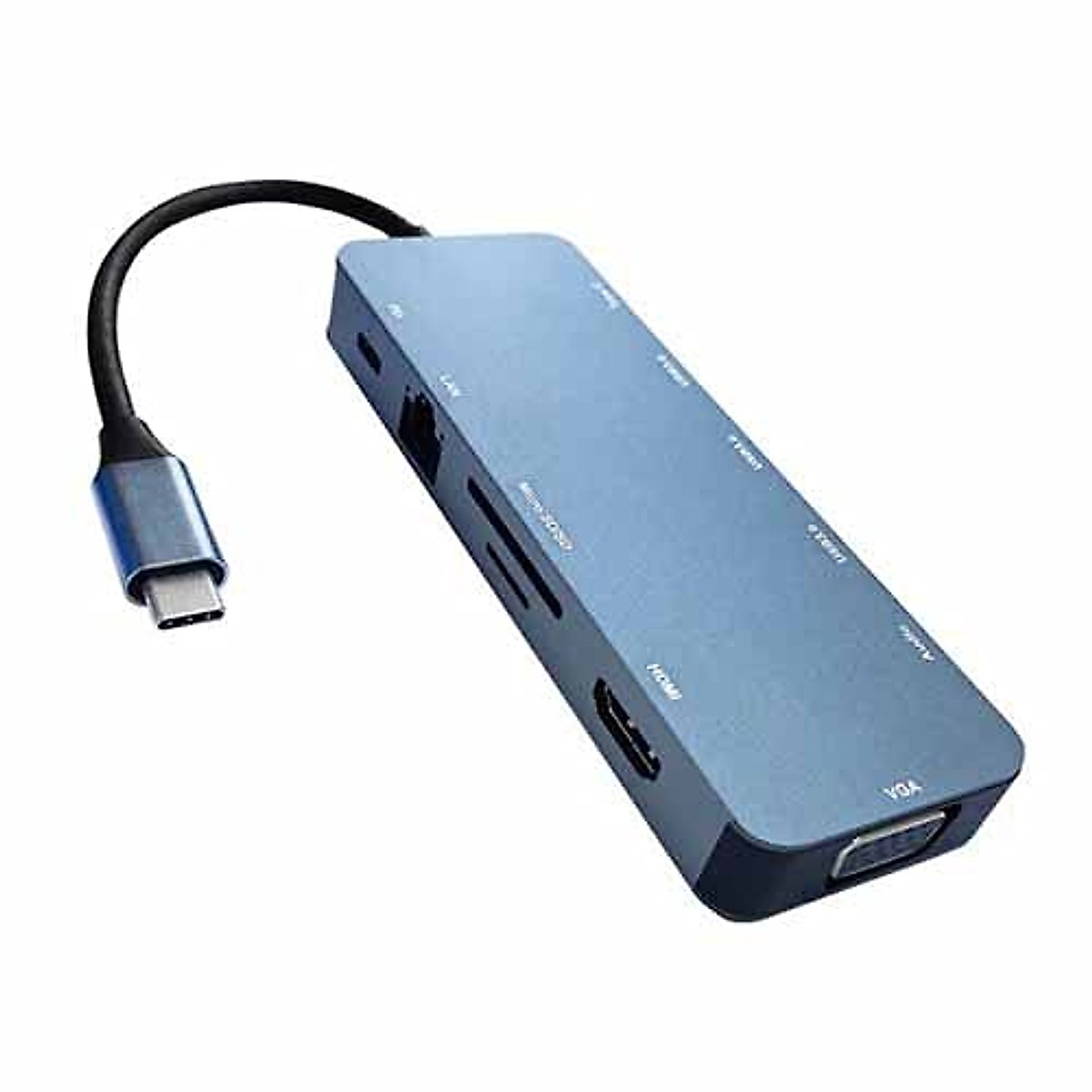 Reader Media Techno L-CH11 Lazos Type-C Converter Adapter, 11-in-1, Silver