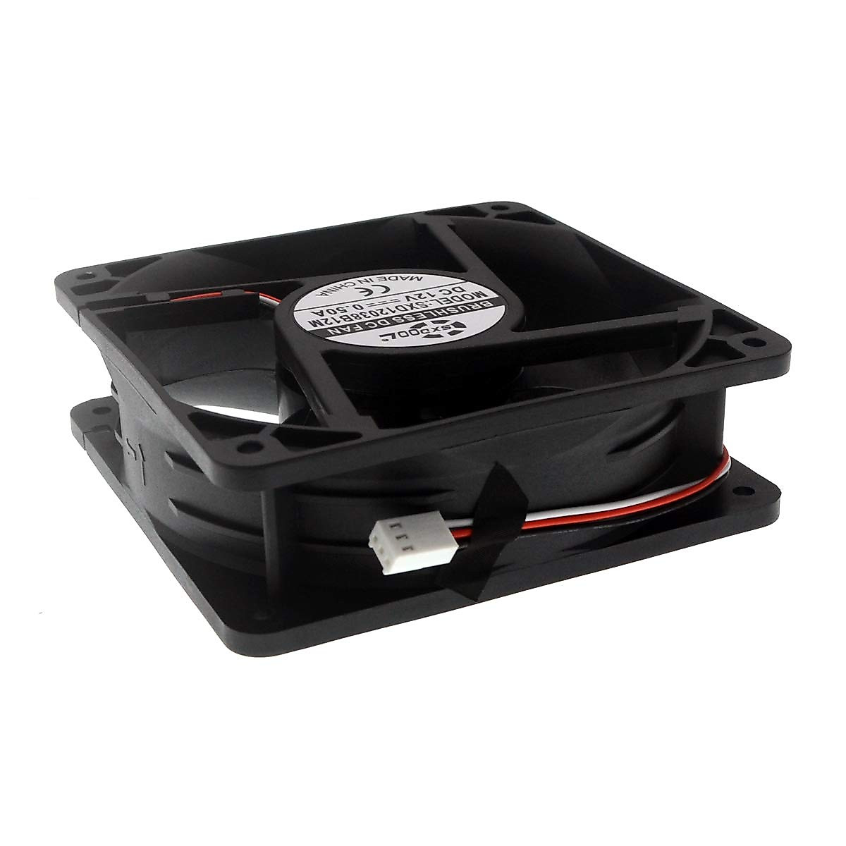 SXDOOL 12038 120mm x 38mm 3000rpm High Airflow CFM 12V 3pin FG DC Brushless Ball Bearing Cooling Fan