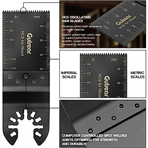 28PCS Universal Oscillating Tool Oscillating Saw Blades, Include 6PCS Titanium Oscillating Multitool Blades for Metal and Hard Material, Quick Release Multi Tool Blades Fits Most Models The Market