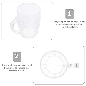 Gadpiparty Plastic Shot Glasses 20pcs Transparent Beer Mugs Mini Shot Glasses Clear Tiny Wine Cups Beer Mugs Shot Beverage Tasting Cups for Beer Sports Food Samples Wedding Party Favors Beer Glasses