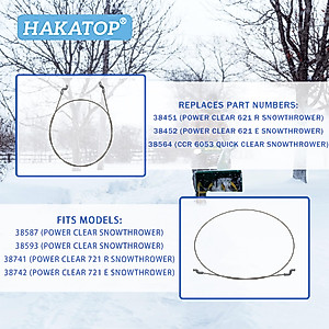 117-9145 Clutch Auger Cable for Toro 1179145 721E 621R 621E 721R CCR6053 Snowblower