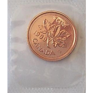 1999 Canadian Penny Brilliant Uncirculated