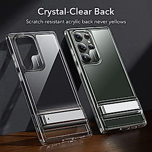 ESR for Samsung Galaxy S23 Ultra Case with Kickstand, 3 Stand Modes, Military-Grade Drop Protection, Slim Phone Cover, Boost Kickstand Case, Clear