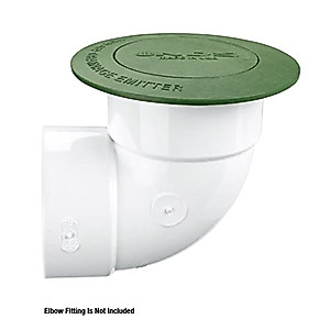 NDS 420C Pop-Up Drainage Emitter, for 3-Inch & 4-Inch Drain Fittings, Works with Drainage Systems Including Catch Basins, Green Plastic