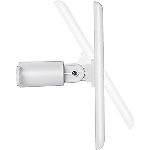 Wasserstein Solar Panel Compatible with Ring Spotlight Cam Plus/Pro/Battery, and Ring Stick Up Cam Battery - Includes Barrel Plug with USB C Adapter - 2W 5V Charging (3 Pack, White)