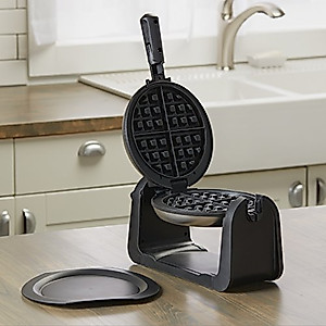 BLACK+DECKER Flip Waffle Maker, Silver, WM1404S