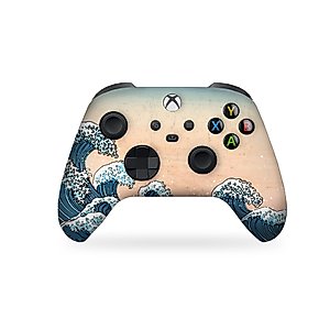 Chines Waves Customised Wireless Controller for Xbox by BCB. Original Xbox Controller Compatible with Xbox One / Series X & S Console. Customized with Water Transfer Printing (Not a Skin)