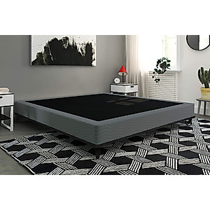 DHP 7" Upholstered Foundation, King Size Folding, Gray