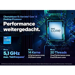 Intel® Core™ 13th Generation i5-13500 Desktop Processor (14 Core (6 P-Core + 8 E-Core), 24 MB Cache, up to 4.8 GHz, LGA1700, Intel® UHD Graphics 770)