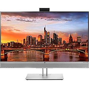 HP EliteDisplay E273m 27 Inch LED Backlit IPS Monitor 2-Pack with Built in Speakers and Webcam, FHD 1920 x 1080 (1FH51A8#ABA)