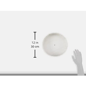 iDesign Renewable Paulownia Wood Collection Tall Turntable Organizer, 10.5" x 4" x 10.5", White Wash