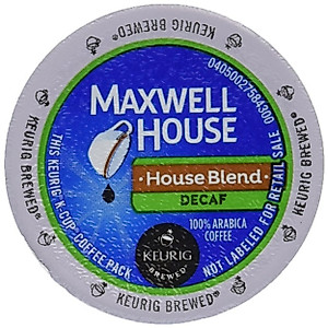 Maxwell House House Blend Decaf Coffee K-Cups, 24 Count (Pack of 2)