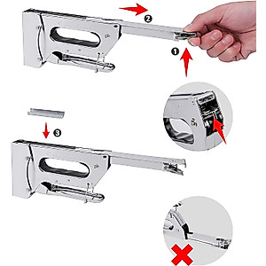 Amazon Basics Manual Staple Gun Stapler with 1000 Staples