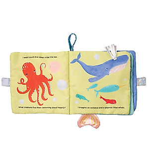 Manhattan Toy Under The Sea Soft Baby Activity Book with Squeaker Fish