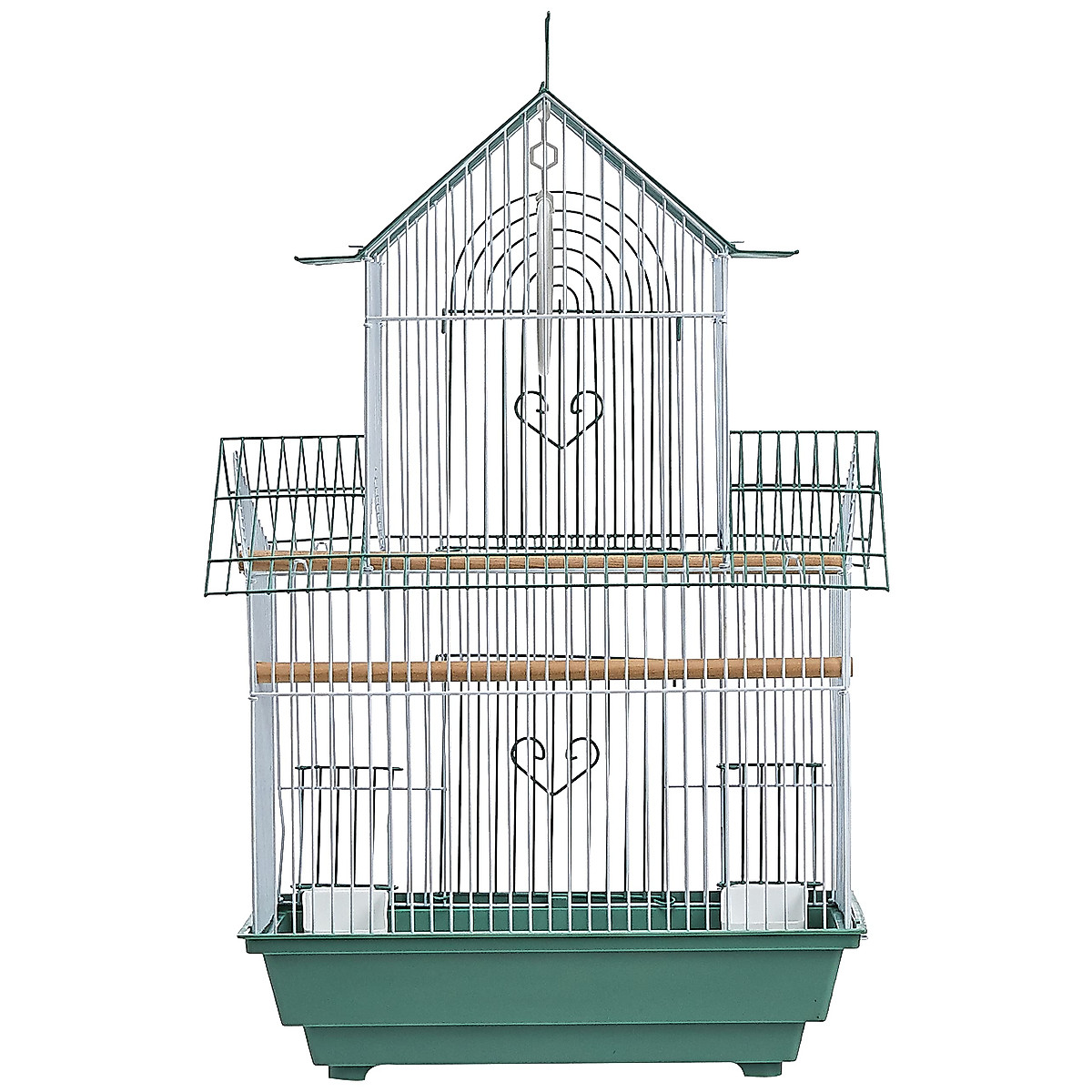 Prevue Hendryx SP1720-4 Shanghai Parakeet Cage, Green and White