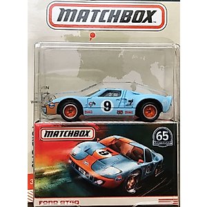 Matchbox Globe Travelers Blue Ford GT40 65TH Anniversary