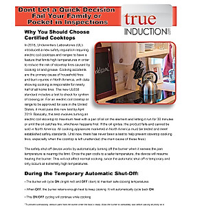 True Induction TI-2B Built-in Double Burner Induction Glass Cook-Top 120V Black