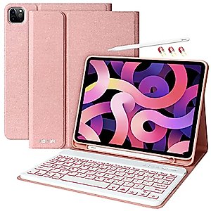 Keyboard Case for iPad Pro 11 inch (4th Gen 2022)，iPad Air 5th/4th Generation Case with Keyboard，Keyboard Case for iPad Pro 11 inch 2021(3rd Gen)/2nd/1st Gen -Wireless Keyboard- Built-in Pencil Holder