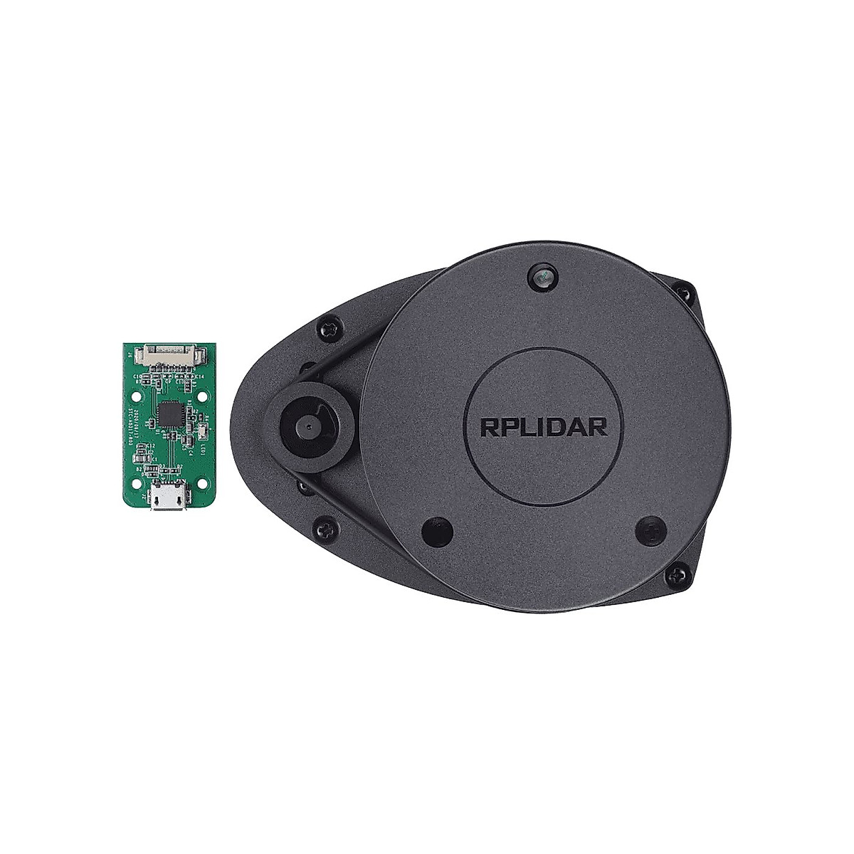 seeed studio RPLIDAR A1M8-R6 360 Degree 2D Laser Range Scanner Kit, 8000 Times Sample Rate and 12 Meters Distance Radar Sensor Module for Intelligent Obstacle/Robot/Avoidance/Maker Education