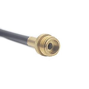 Unifit Propane Brass 4-Port Tee Adapter Kit with 5 ft and 12 ft Hose for Motorhomes Tank RV Camping