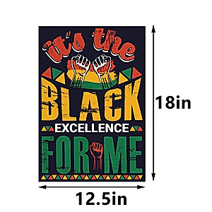 Black History Month Garden Flag 12.5x18'' Black History Month Decoration African American Juneteenth Decoration and Supplies for Home