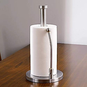 NILICAN Stainless Steel Vertical Roll Paper Towel Holder Kitchen Bedroom Bathroom