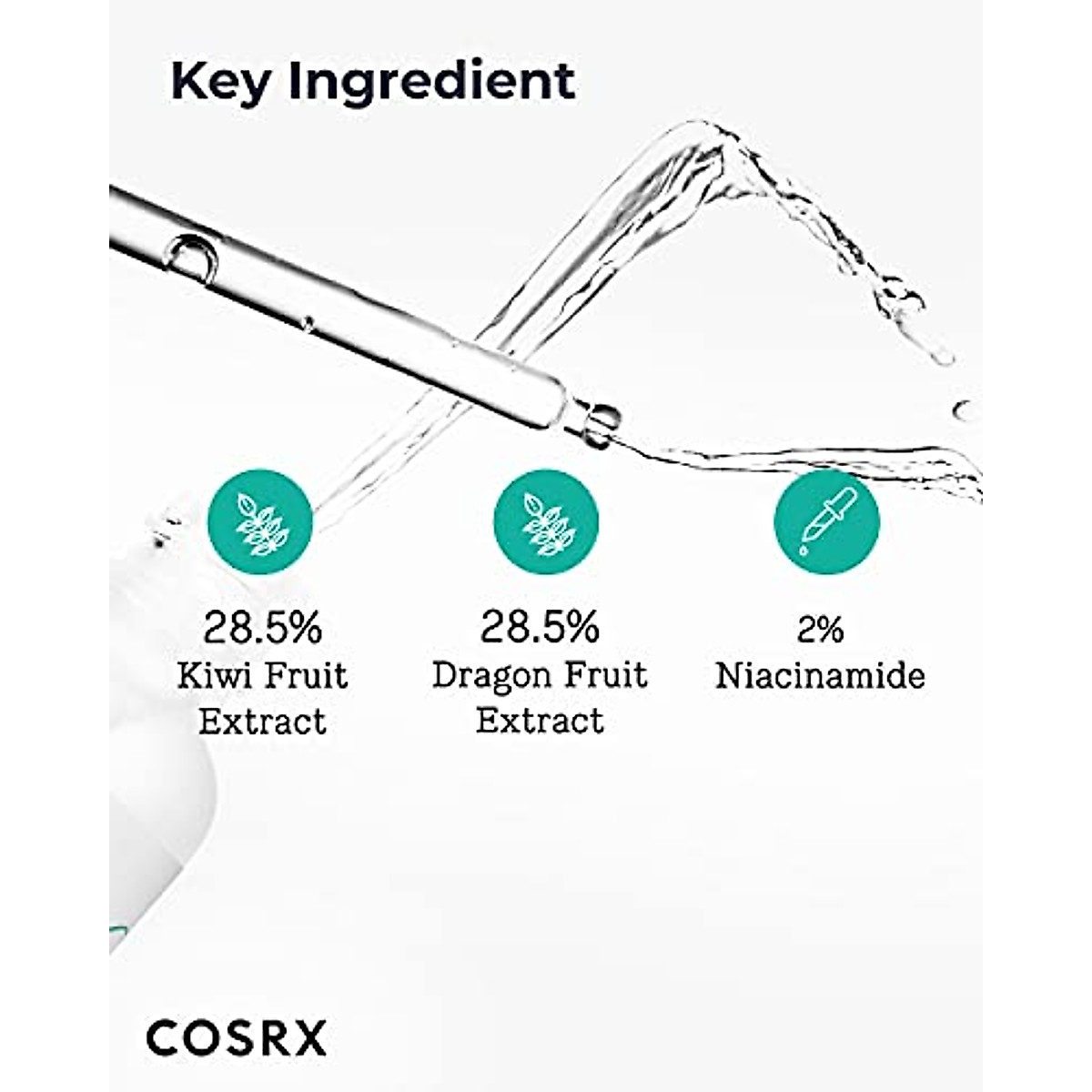 COSRX AHA BHA Vitamin C Booster Serum 1.01 fl. oz 30 ml, Face Serum, Brighten, Anti Aging, Plumping Skin, Natural, Fruit