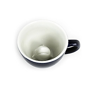 Creature Cups Shark Ceramic Cup (11 Ounce, Deep Blue Exterior) - Hidden Animal Inside Mug - Birthday, Holiday, and Housewarming Gift for Coffee & Tea Lovers