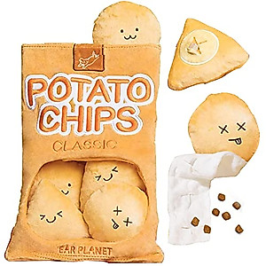 YEPPUPPY Snuffle Puzzle Plush Toys for Dogs–- Dog Enrichment, Mental Stimulation, Interactive Dog Toys-Stress Relief Toy for Natural Foraging Skills- Food Treat Sniff Toy (Potato Chips$ Bag)