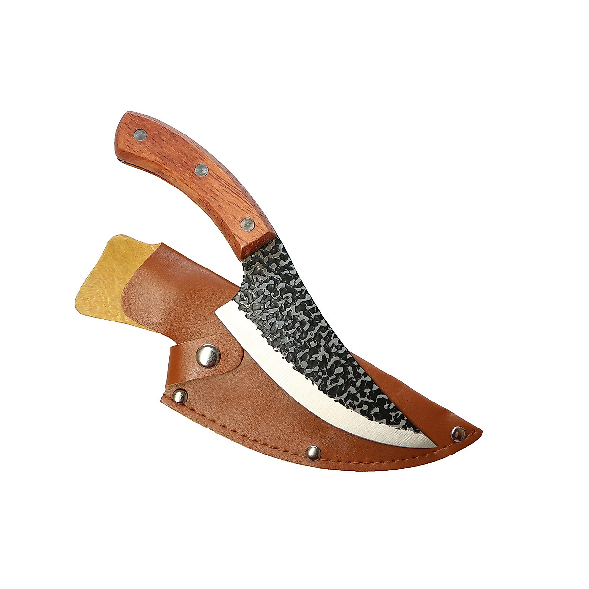 FONGSING Viking Knife cuchillos para carniceria Chef knife Butcher Knife Forged Boning Knives pocket knife husk knife hunting knife Camping knife is suitable for meat cutting BBQ Family Gathering