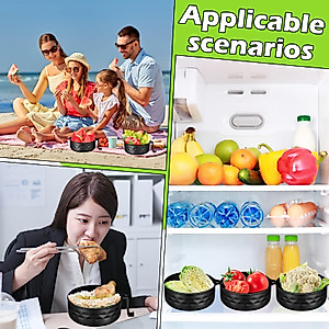 Zubebe 2 Sets Microwave Ramen Bowl Set with Handle Lid Ramen Cooker Ramen Noodle Bowl with Chopsticks Spoon Fork College Dorm Room Apartment Essentials, Dishwasher Safe, BPA Free (Black)