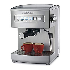 Cuisinart EM-200NP1 Programmable 15-Bar Espresso Maker Bundle with Descaling Powder and Frothing Pitcher (3 Items)
