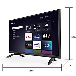 RCA 32-inch Flat Screen 720p Roku Smart LED TV - RTR3261, 2021 Model