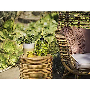 TIKI Green Brand Convertible Torch Glass Pineapple Outdoor Decorative Lighting for Lawn Patio Garden, 65 in, 1117095