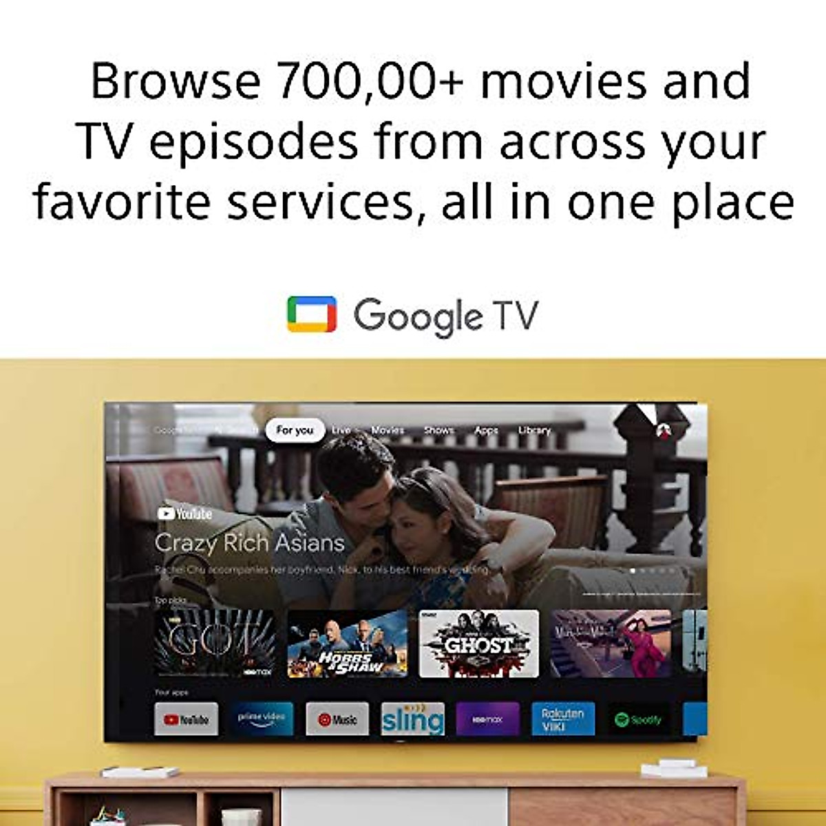 Sony KD55X80J 55" 4K High Dynamic Range Smart TV with an Additional 4 Year Coverage by Epic Protect (2021)(Used)