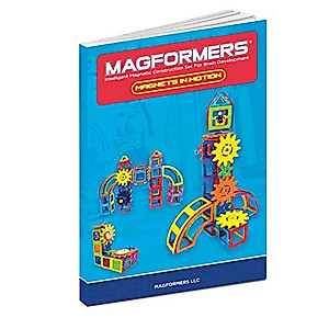 Magformers Magnets in Motion Accessory (20-pieces) Set Magnetic Building Blocks, Educational Magnetic Tiles Kit , Magnetic Construction STEM gear Toy Set