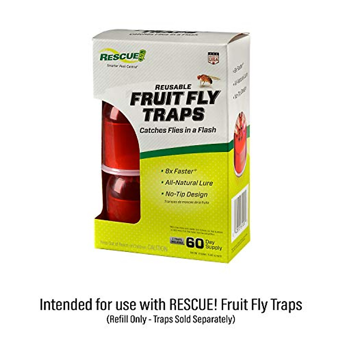 RESCUE! Fruit Fly Trap Bait Refill – 30 Day Supply