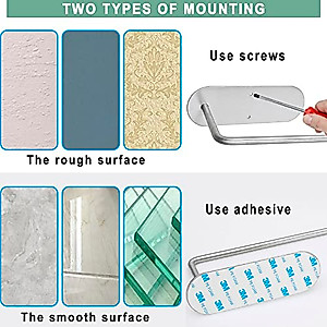 Emblshnt Under Counter Paper Towel Holder Wall Mount Paper Towel Holder, Hanging Paper Towel Holder Under Cabinet Paper Towel Holder, Wall Paper Towel Holder Wall Mounted, Paper Towel Holders