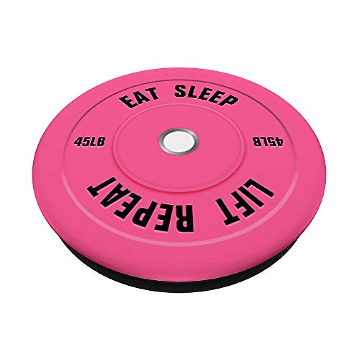 Hot Pink Bumper Plate Weights for Fitness PACG002 PopSockets PopGrip: Swappable Grip for Phones & Tablets
