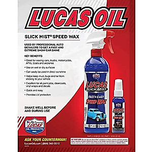 Lucas Oil 10160 Slick Mist Speed Wax - 24 Ounce (Pack of 6)