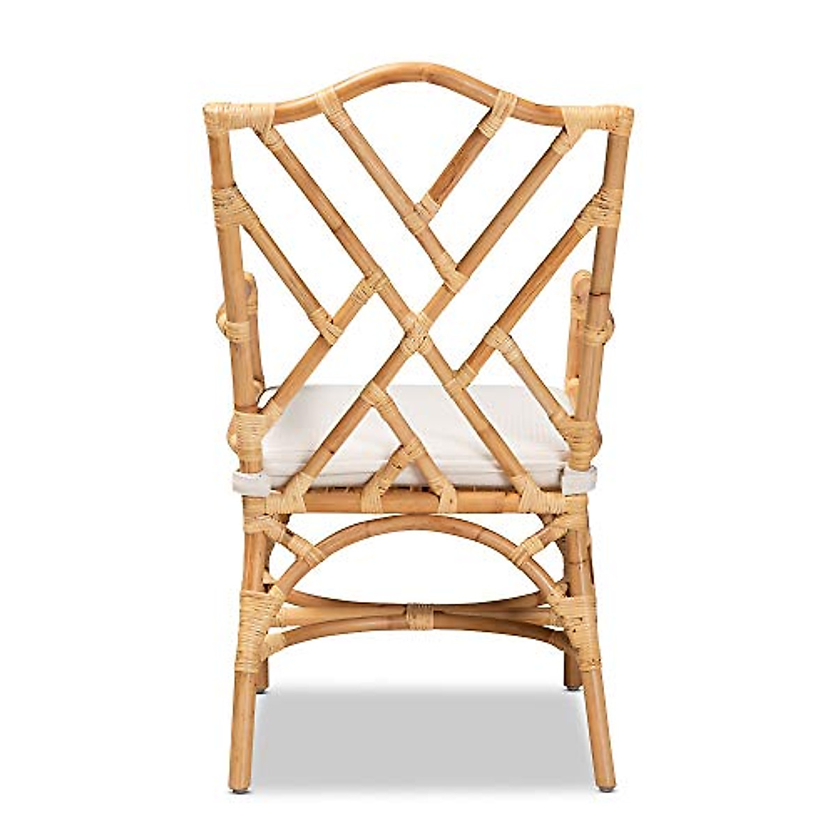 Baxton Studio Delta Chairs, Natural/White