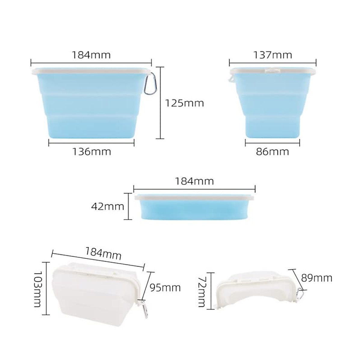 NOLOG YAYIN Reusable Silicone Bags - Leakproof & Airtight {100% Food Grade Silicone} Microwave & Dishwasher Safe Freezer Silicone