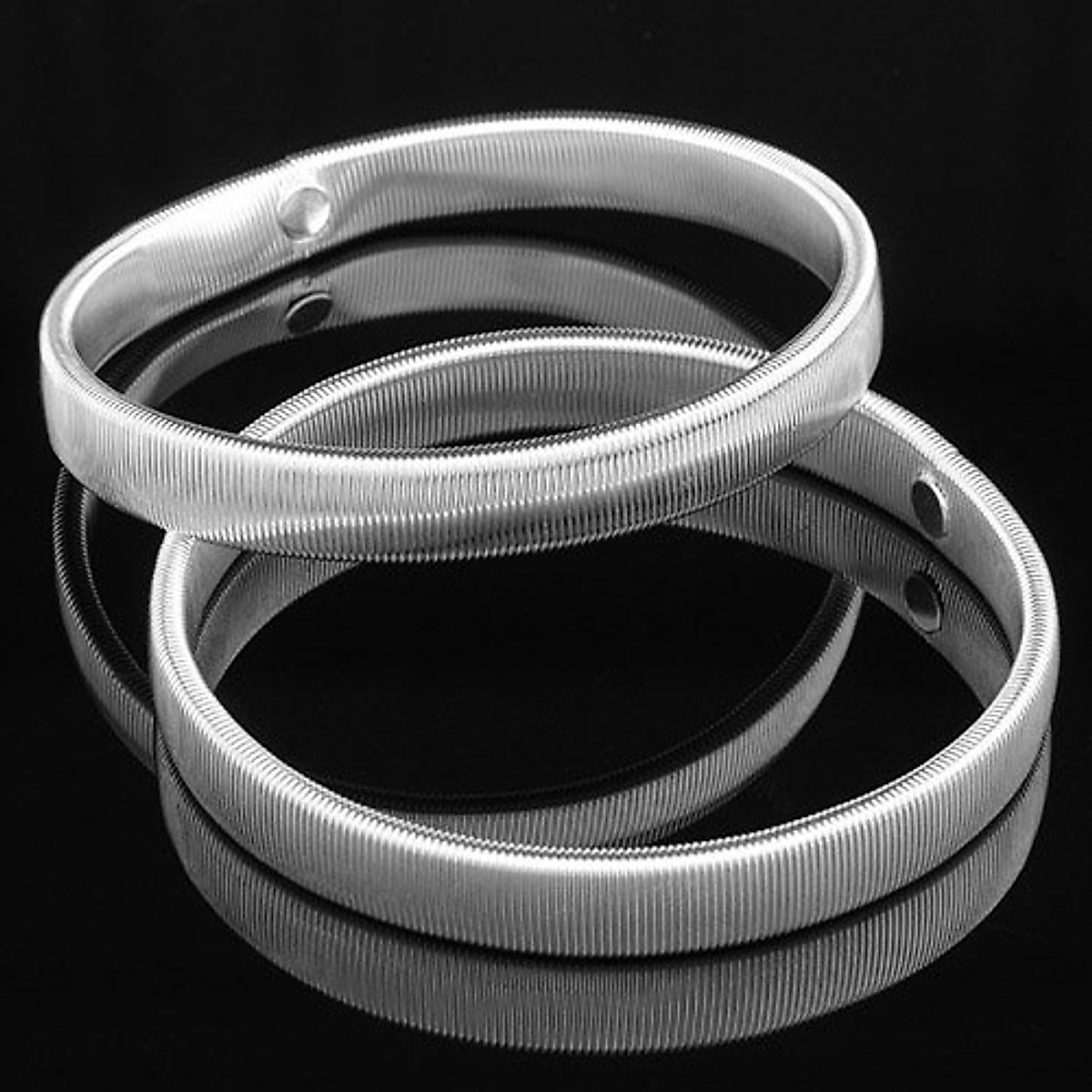 Coolrunner 6 Pcs Anti-Slip Elastic Shirt Sleeve Holders Metal Armbands for Band Stretch Garters