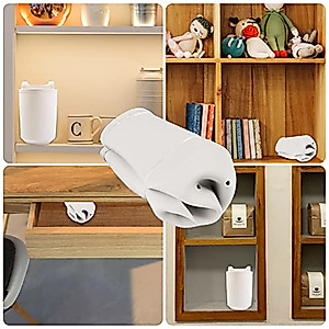 Stroller Organizer with Cup Holder, Universal Stroller Cup Holder for Wheelchair, Plus Size, Measures 12"x 3.6"x 3.8", Suitable for Camping Chair, Lawn Chair, Bike, Treadmill, Bathroom - Milky White