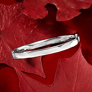 Ross-Simons 6mm Sterling Silver Bangle Bracelet. 8 inches