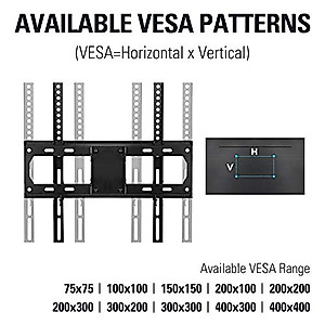 Mounting Dream TV Mount Full Motion TV Wall Mount for Most 32-65 Inch Flat Screen TV, Wall Mount TV Bracket with Dual Arms, Max VESA 400x400mm and 99 LBS, Fits 16", 18", 24" Studs MD2380-24K TV Mounts