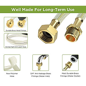 Tuyeho Retractable Garden Hose Reel 90 FT, Wall Mount Heavy Duty Water Hose Reels with Automatic Slow Rewind System, Outdoor Hoses Reel with 2 Hose Nozzles for Garden Watering, Car Wash, Pet Shower