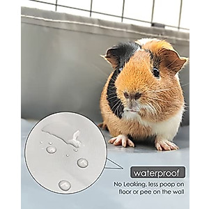DOZZOPET Guinea Pig Cage Canvas Bottom for C & C Grids Habitat, Waterproof and Washable Liner Base for Rabbits,Chinchillas,Ferrets and Other Small Animals Pet (Upgrade-27 x 56")