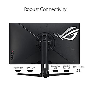 ASUS ROG Strix 32” 1440P Gaming Monitor (XG32AQ) - QHD (2560 x 1440), Fast IPS, 175Hz (OC), 1ms, G-SYNC compatible, Variable Overdrive, Eye Care, DisplayHDR 600, DisplayPort, HDMI, USB, 96% DCI-P3
