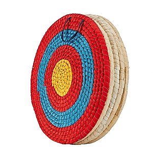 Archery Target 5 Layers 20 inch Traditional Solid Straw Archery Target 4 inch Thickness Hand-Made Arrows Target for Outdoor Shooting Practice (20inch / 5 layers)
